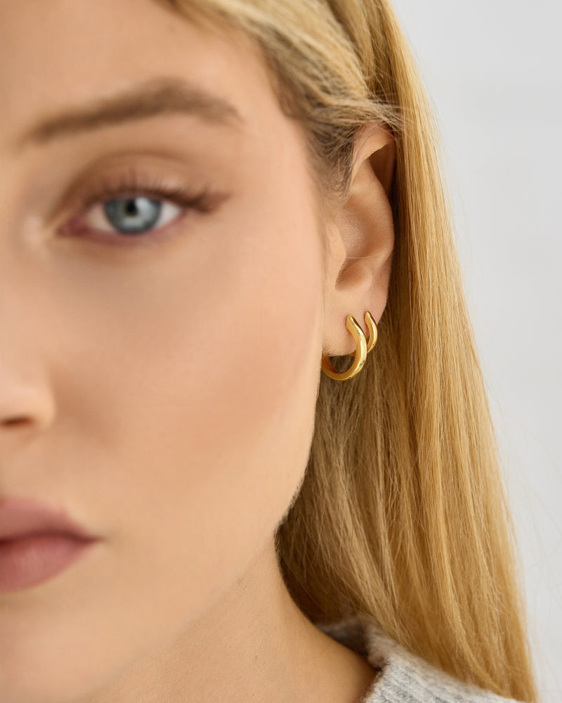 Shop Gold Vermeil Earrings: Studs, Huggies & Hoops